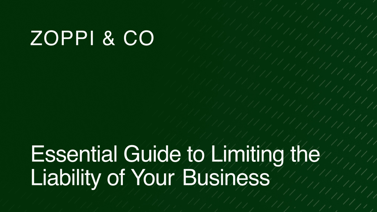 Essential Guide to Limiting the Liability of Your Business
