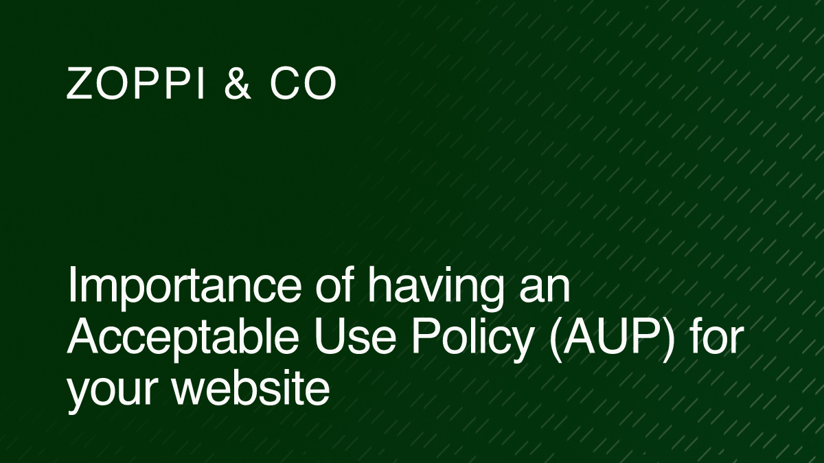 Importance of having an Acceptable Use Policy (AUP) for your website