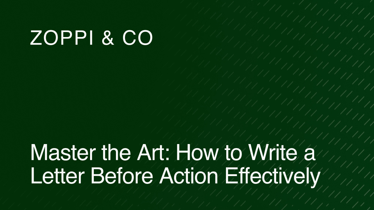 Master the Art: How to Write a Letter Before Action Effectively