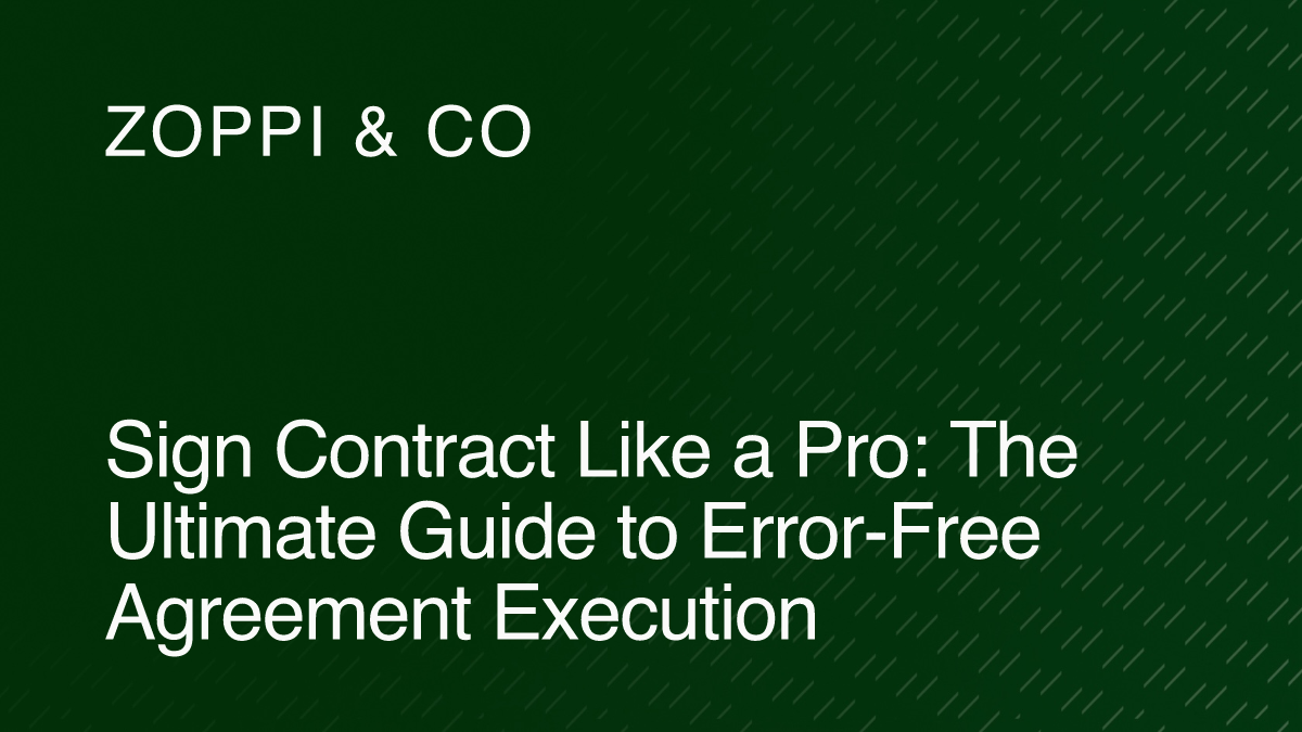 Sign Contract Like a Pro: The Ultimate Guide to Error-Free Agreement ...