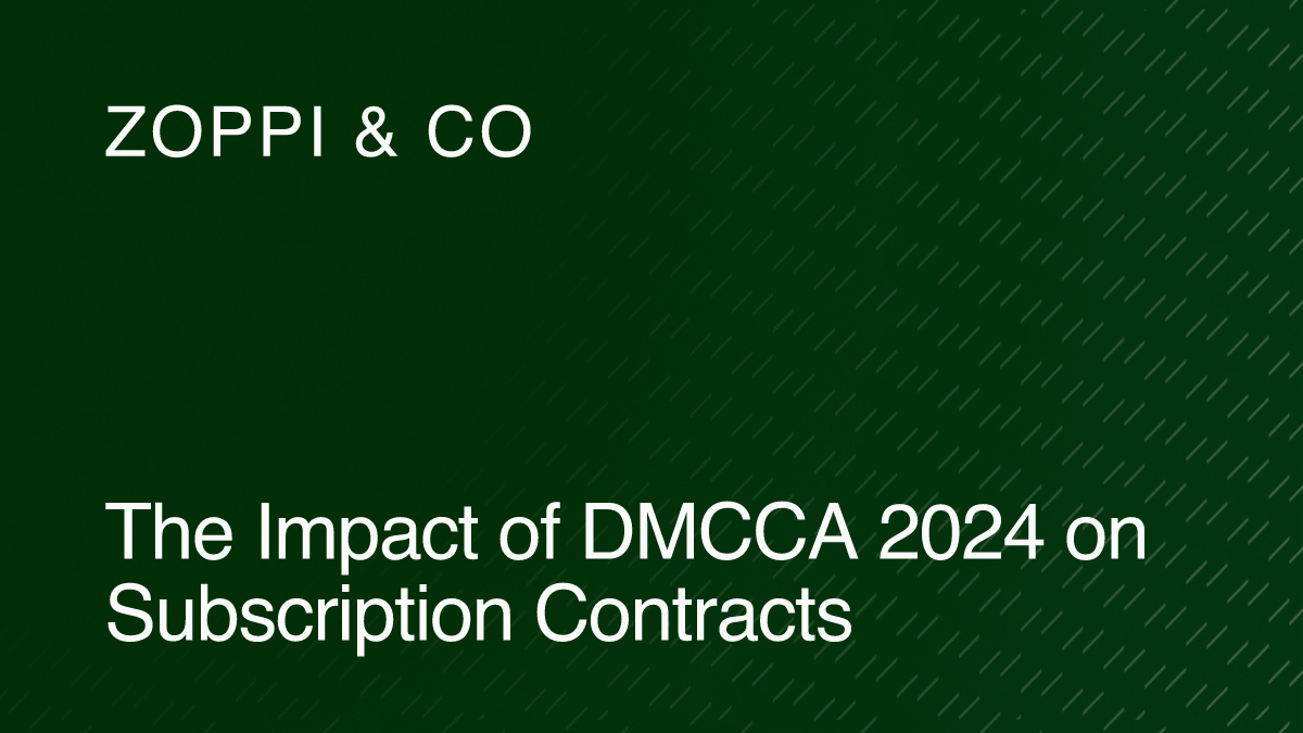 The Impact of DMCCA 2024 on Subscription Contracts
