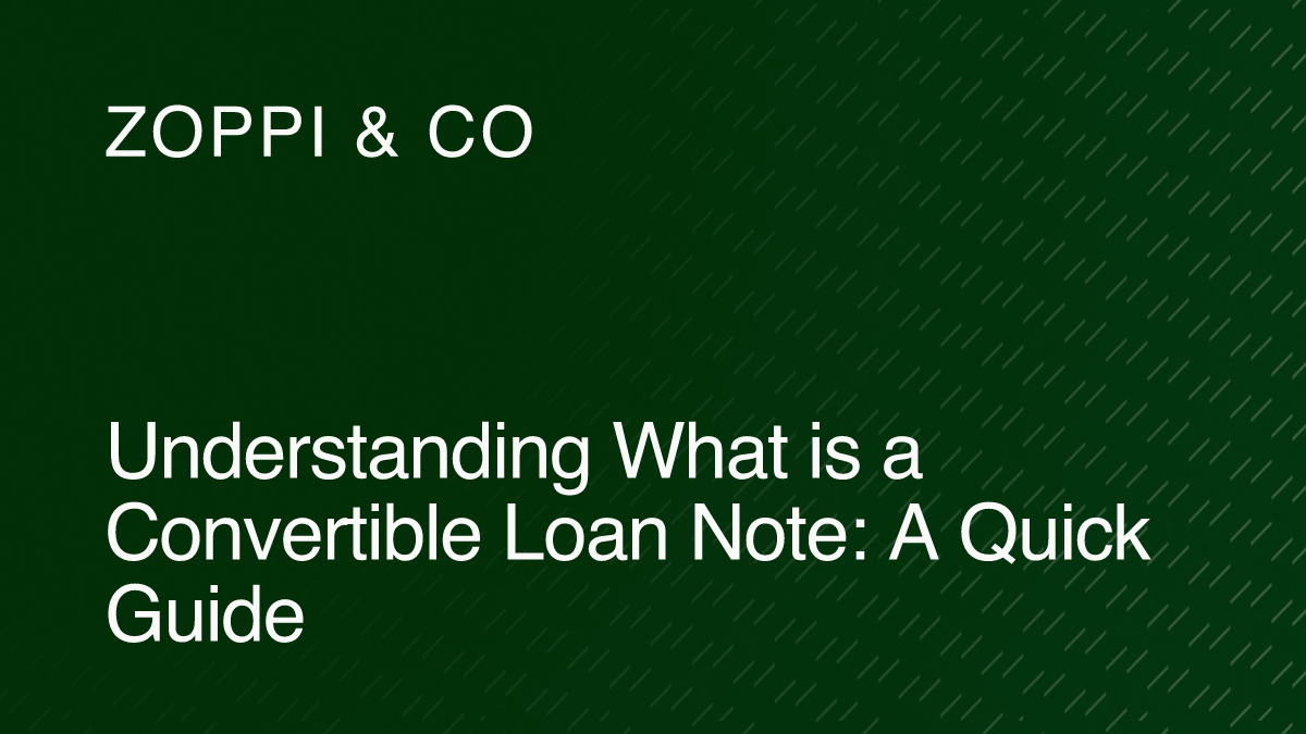 Understanding What is a Convertible Loan Note: A Quick Guide