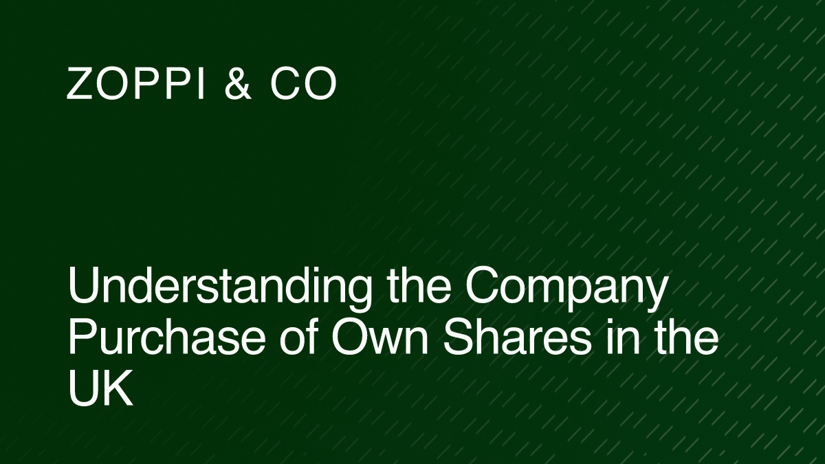 Understanding the Company Purchase of Own Shares in the UK